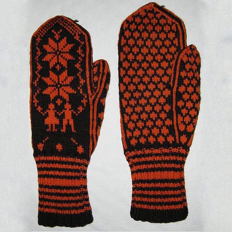 Mittens | Textiles, Eight-pointed stars, Knitting, Mittens, Needlework ...