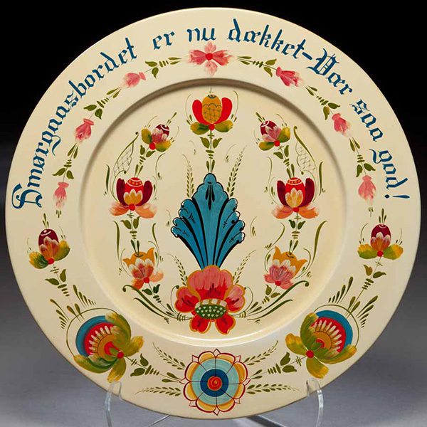 Plate | Rosemaling & Decorative Painting, Os, Rosemaling | Vesterheim ...